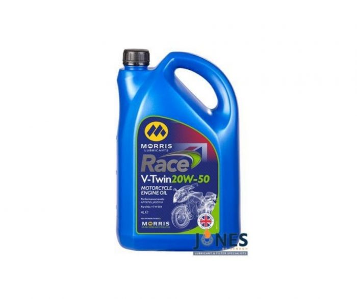 Morris Lubricants Race V-Twin 20W-50 4-Stroke Motorcycle Engine Oil